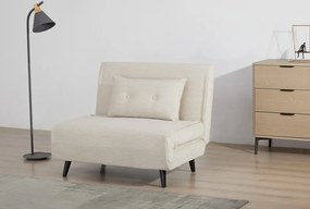 Multifunkční polohovací křeslo Mora manšestr béžová 100cm