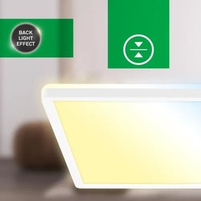LED svítidlo BRILONER Tava A 42x42cm 14W stmívatelné CCT bílé 3886016