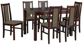 Jídelní stůl MAX 5 doprava zdarma deska stolu sonoma, nohy stolu ořech světlý