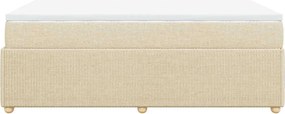 Box spring postel s matrací krémová 120x200 cm textil 3285565