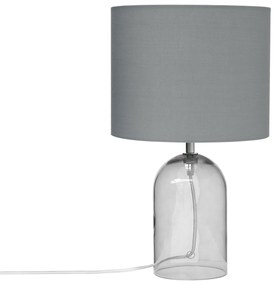 Stolní lampa transparentní / šedá 44 cm DEVOLL Beliani