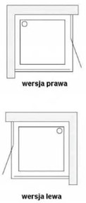 BPS-koupelny Čtvercový sprchový kout HYD-SK04BSA 80x80 černá/transparent - bez vaničky