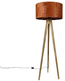Venkovský stativ vintage dřevo s červeným odstínem 50 cm - Tripod Classic
