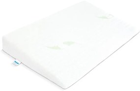 Kojenecký polštář - klín Sensillo bílý Luxe s aloe vera 60x38 cm Barva: Bílá