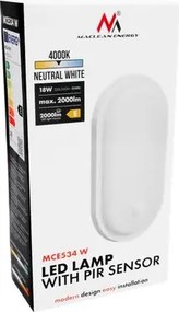 MCE534 W bílá / Venkovní LED svítidlo / senzor pohybu PIR