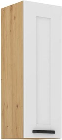 STL 30 cm skříňka horní jednodveřová LUNA (výška 90 cm) Barevné provedení LUNA: Dub Artisan / Bílý mat