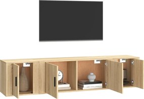 3dílný set TV skříněk dub sonoma kompozitní dřevo 3188417