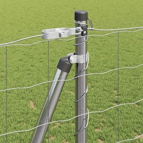 Zahradní euro plot s betonovým základem 10 x 1,2 m Stříbrná 3351017