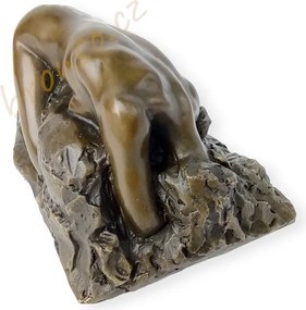 Danaid – La Danaide – A. Rodin, bronzová socha, klasické umělecké dílo