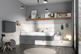 ROS1 26mood - Studentský pokoj s postelí a sklopným stolkem