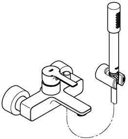GROHE 33850001 - Vanová baterie LINEARE DN 15 lesklý chrom
