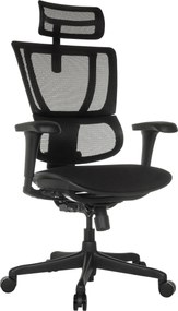 XXXLutz OTOČNÁ ŽIDLE, síť, černá MID.YOU - Online Only kancelářské židle - 001918022101