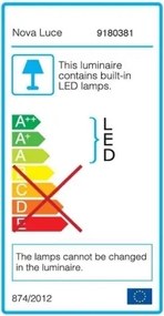 Stropní LED svítidlo NOVA LUCE CIELO 8W 3000-4000K 9180381 stmívatelné Triac