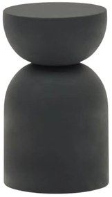OnaDnes -20% Černý kovový odkládací stolek Kave Home Rachell 30,5 cm