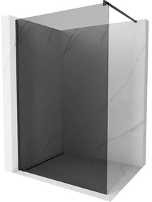 Mexen Kioto sprchová stěna Walk-in 120 x 200 cm, grafit 8 mm, černá - 800-120-101-70-40