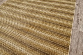 HU Zlatý pruhovaný koberec Saloon GOLD Rozměr: 50x80 cm
