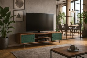 TV stolek Stilig ST153 200 cm ořech/zelený