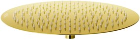 Mexen KAI, podomítkové rameno 40cm + sprchová hlavice 30cm, zlatá, 79230-50 + 79211-50
