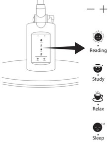 LED Stmívatelná dotyková stolní lampa OPTIMUM LED/7W/230V 3000/4000/6000K bílá