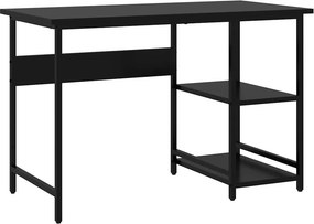 PC stůl černý 105 x 50 x 72 cm MDF a kov 20550