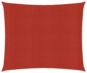 vidaXL Stínící plachta 160 g/m² červená 3,6 x 3,6 m HDPE