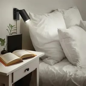 Solight WO3002-B Nástěnná lampička CELE černá / 1x GU10