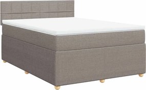 Box spring postel s matrací taupe 160x200 cm textil 3289811