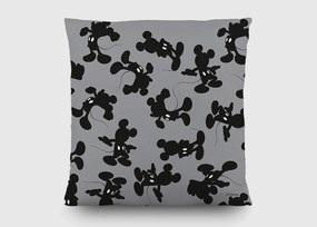 Dekorativní polštářek Silueta Mickey Mouse, Disney | 40 x 40 cm | DCND 3134