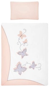 6-dílné ložní povlečení Belisima Butterfly 100/135 růžové Barva: Růžová