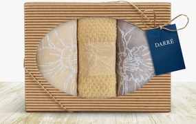 Dárková kazeta utěrek a ručníku 3 - Narcisky 2