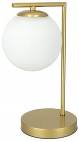 Stolní lampa 1xE27/40W/230V zlatá/bílá