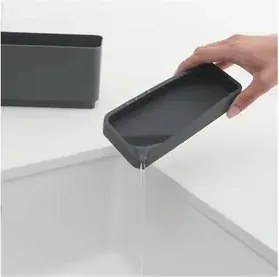 Brabantia Organizér ke dřezu tmavě šedá / plast / 8.5 x 19 x 11.5 cm