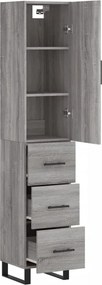 Skříň highboard šedá sonoma 34,5 x 34 x 180 cm kompozitní dřevo 3198879