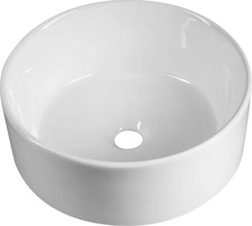 Aqualine Aqualine, Keramické umyvadlo na desku, průměr 40cm, bílá, 40150