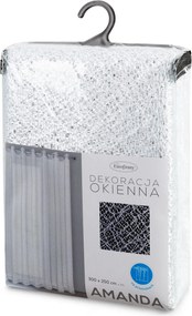ZÁCLONA NA KROUŽCÍCH AMANDA 300 CM X 250 CM CM BÍLÁ