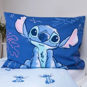 Modré bavlněné dětské povlečení na jednolůžko 140x200 cm Lilo &amp; Stitch "Aloha" – Jerry Fabrics