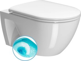 GSI GSI, PURA ECO závisná WC mísa, Swirlflush, 55x36 cm, bílá ExtraGlaze, 880711