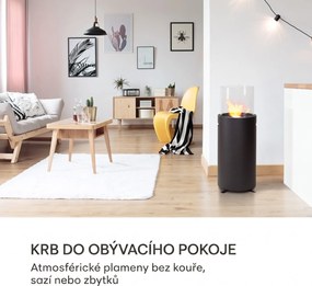 Blumfeldt Fiamme Tamburo, etanolový krb, hořák z nerezové oceli, 0,8 litru, doba hoření 4-5 h