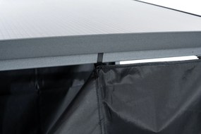 Přístřešek na palivové dřevo + ochranná plachta Ruston Aluminium XL – antracitová