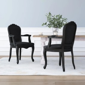 vidaXL Jídelní židle 2 ks 62 x 59,5 x 100,5 cm samet [344468] Barva: Tmavě šedá