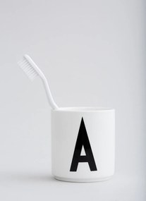 Porcelánový hrnek U DESIGN LETTERS - bílý