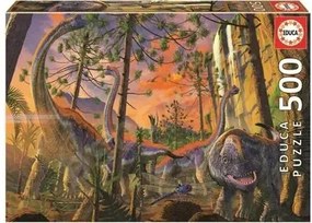 EDUCA Zvědaví dinosauři / 500 dílků / od 14 let