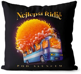 Polštář Nejlepší autobusák pod sluncem (Velikost: 40 x 40 cm)