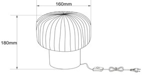 Lucide 78595/01/30 - Stolní lampa JANY 1xE14/25W/230V černá