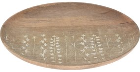 Dekorační talíř z mangového dřeva Tamala, 30 x 2 cm