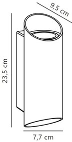 Nordlux - Venkovní nástěnné svítidlo NICO 2xGU10/35W/230V IP54 černá