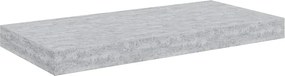 Plovoucí nástěnné police 2 ks betonově šedé 50x23,5x3,8 cm MDF 326595