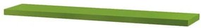 Autronic Nástěnná polička Nástěnná polička 120cm, barva zelená. Baleno v ochranné fólii. (P-002 GRN)