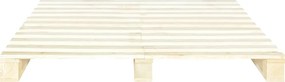 Rám postele z palet masivní borovice 180 x 200 cm 285239