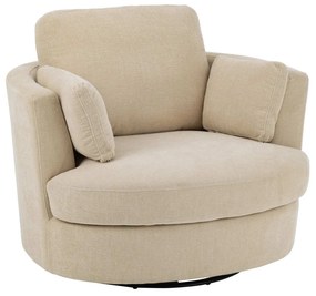 Béžové relaxační křeslo Swivel - 100*109*89cm